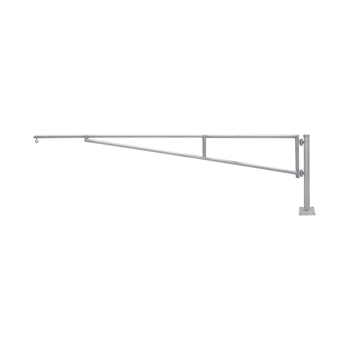 Sentinel Single Surface-Mount Manual Swing Barrier Gate with 1x 12ft (3 ...