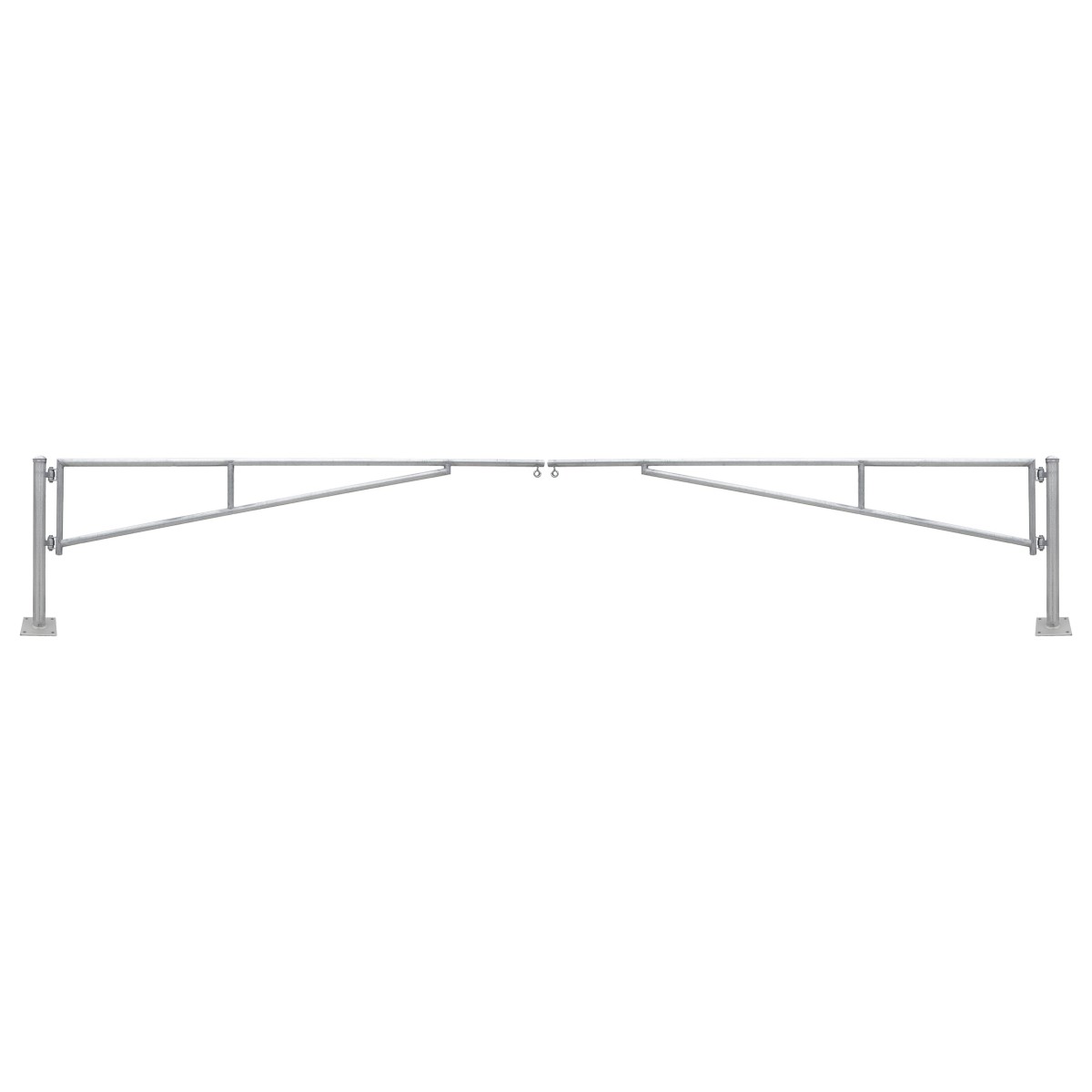 Sentinel Double Surface-Mount Manual Swing Barrier Gate with 2x 10ft ...