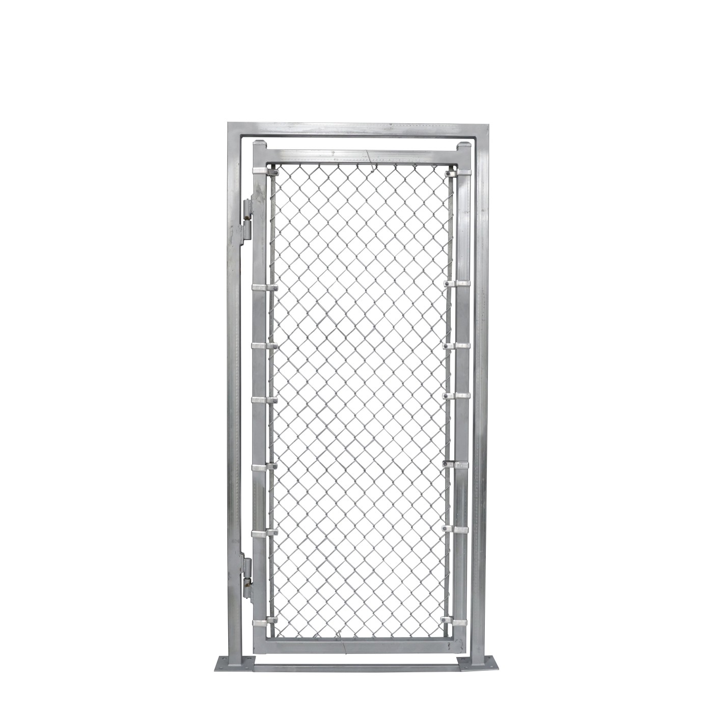 4' x 6' Prehung Chain Link Surface-Mount Walk Gate Kit (Galvanized)