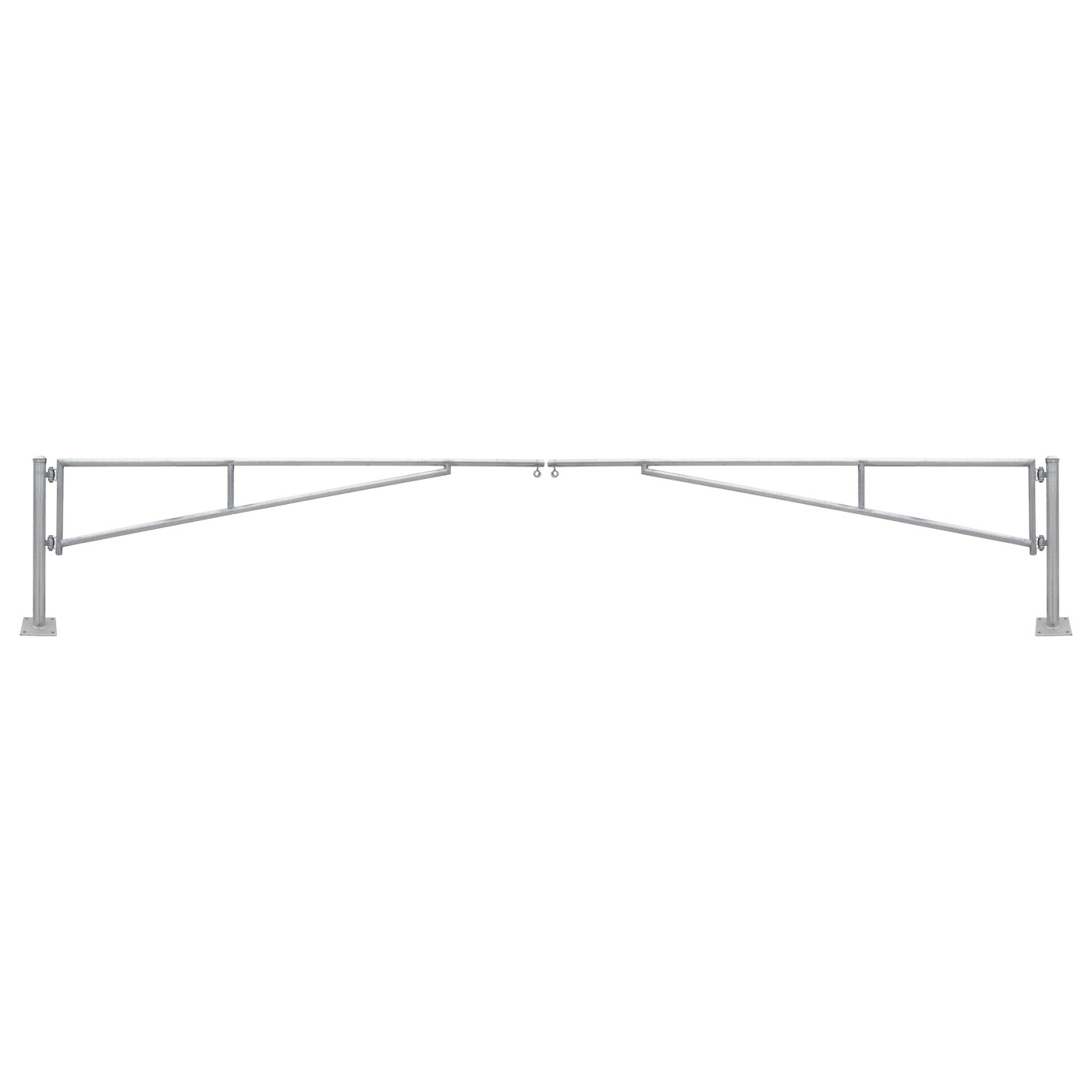 Sentinel Double Surface-Mount Manual Swing Barrier Gate with 2x 10ft ...