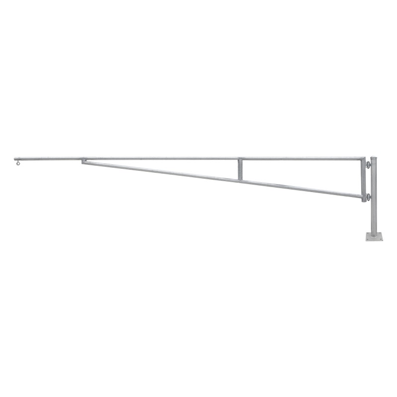 Sentinel Single Surface-Mount Manual Swing Barrier Gate with 1x 14ft (4 ...