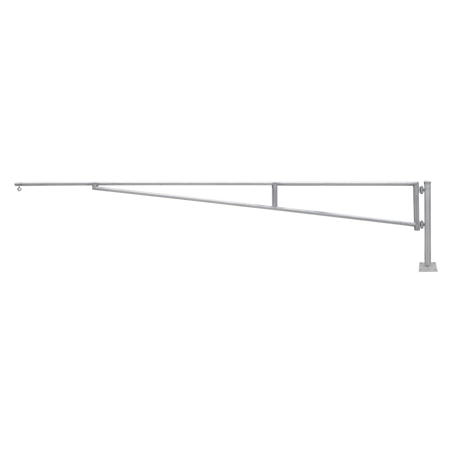 Sentinel Single Surface-Mount Manual Swing Barrier Gate with 1x 15ft (4 ...