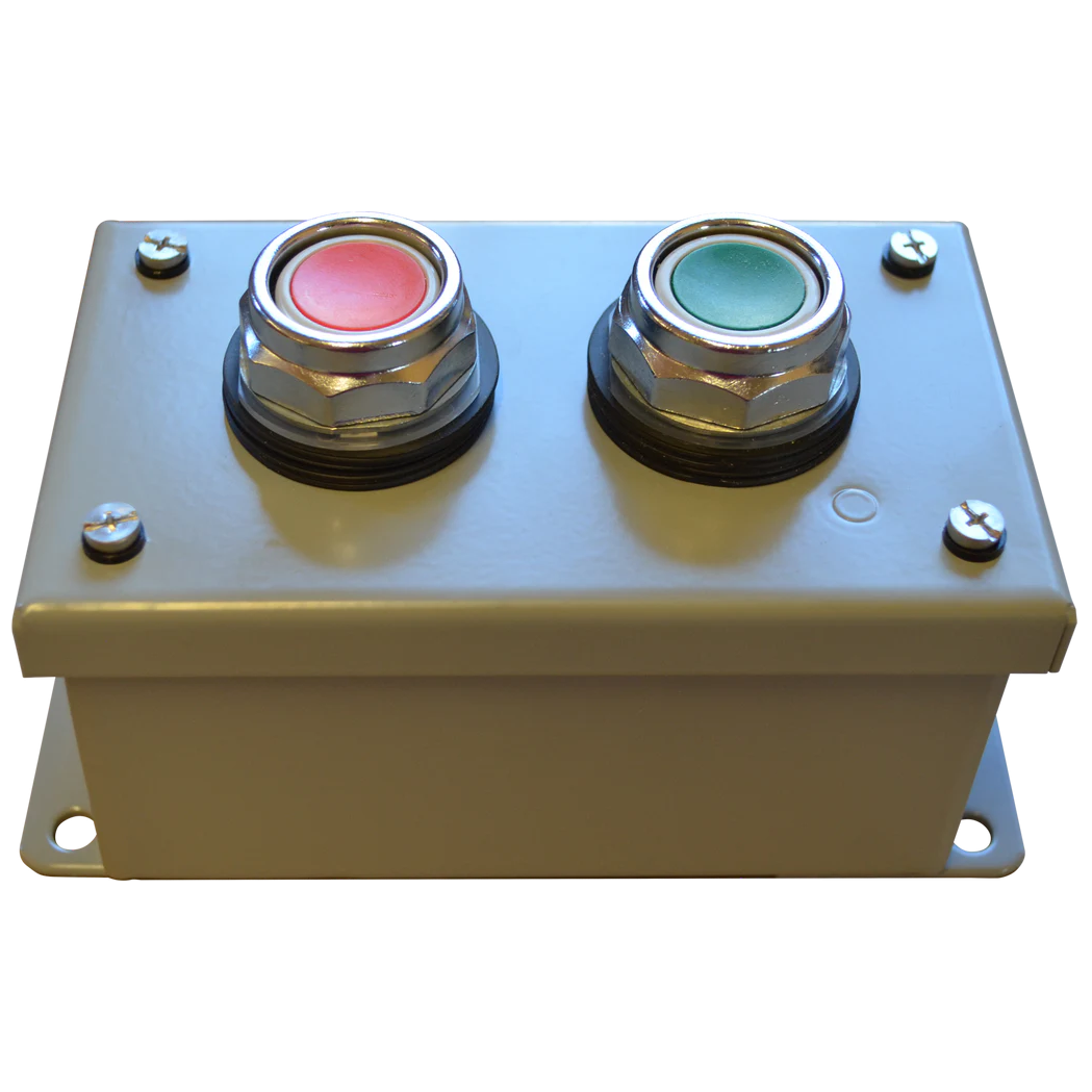 Spike Systems 30mm 2-Button Metal Enclosure with Green Open/Red Close ...