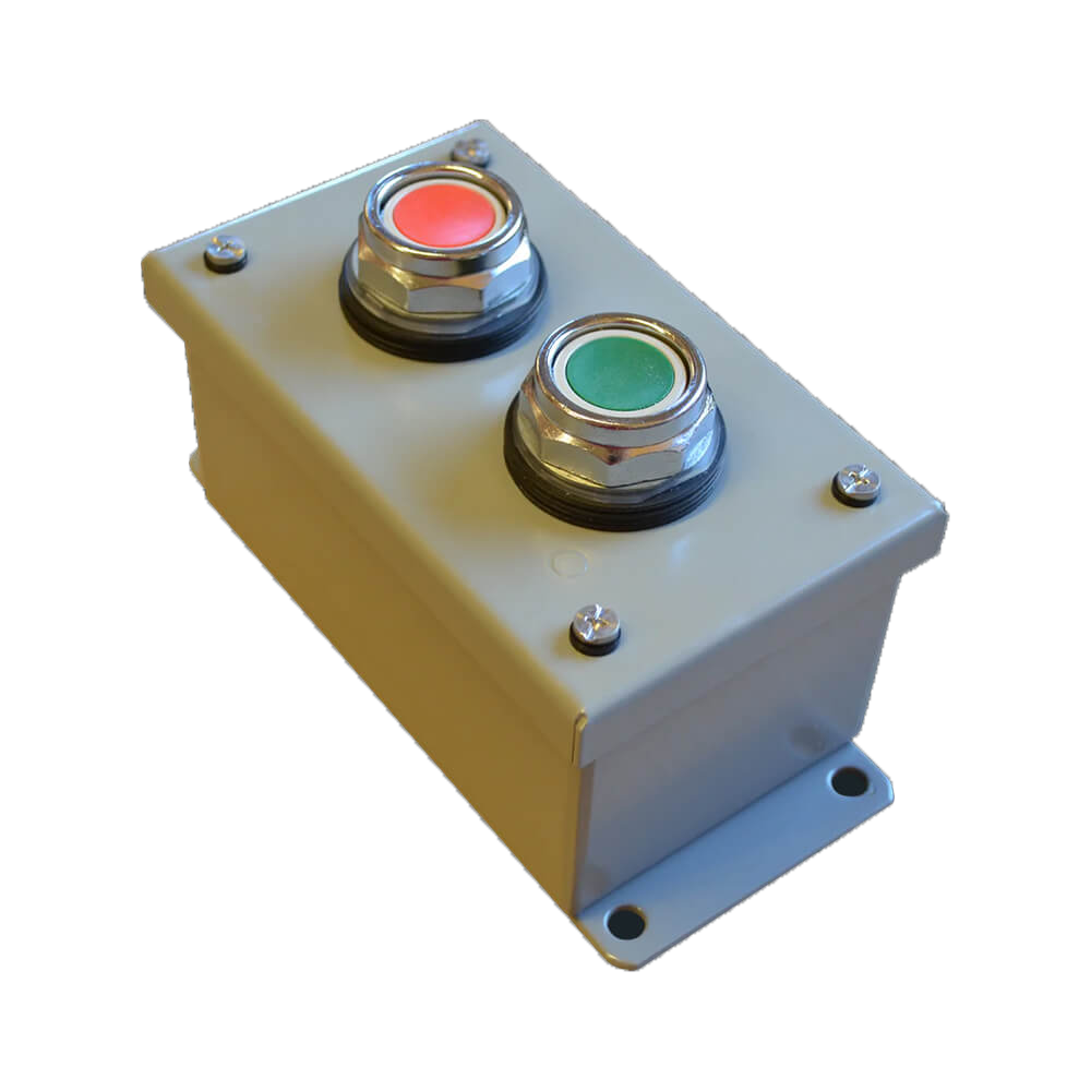Spike Systems 30mm 2-Button Metal Enclosure with Green Open/Red Close ...