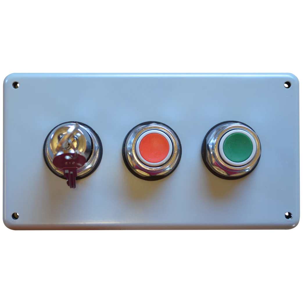 Spike Systems 30mm 3-Button Metal Enclosure with Green Open/Red Close ...