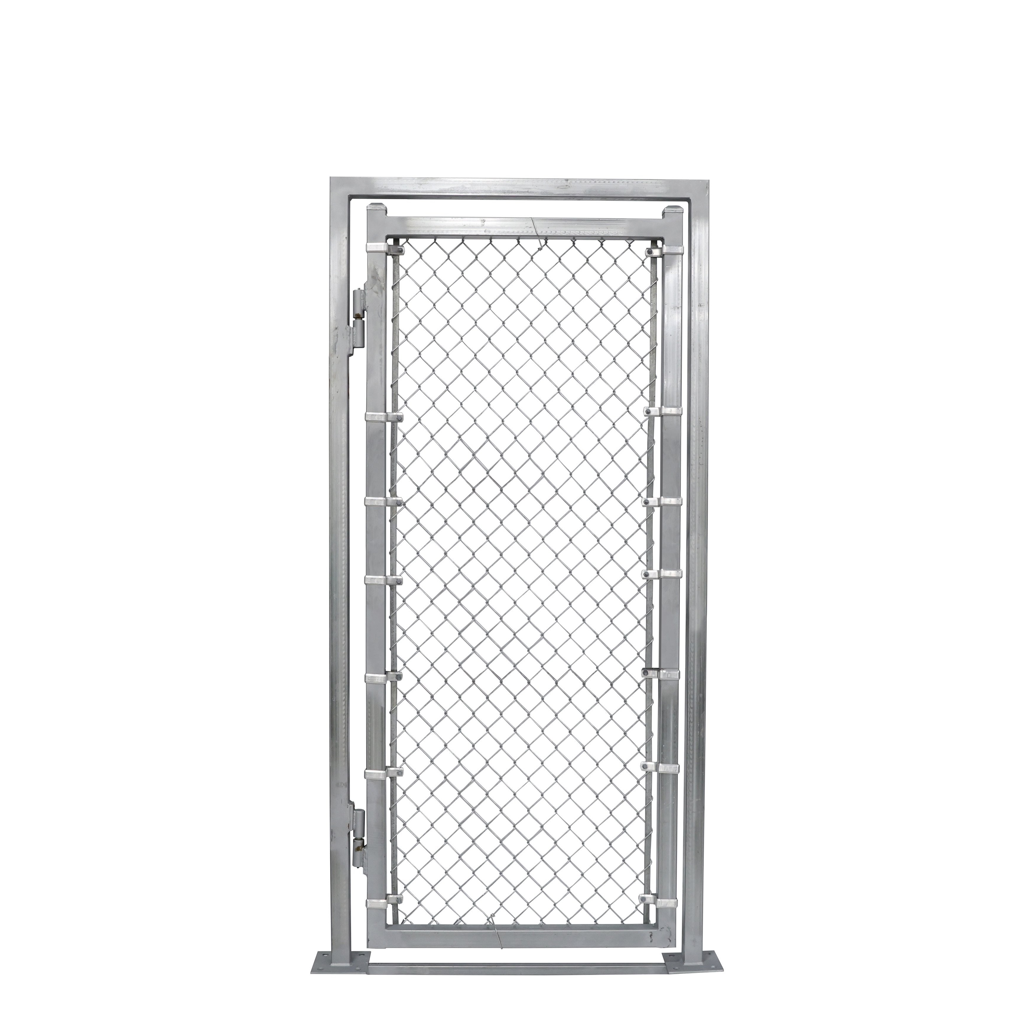 4' x 6' Prehung Chain Link Surface-Mount Walk Gate Kit