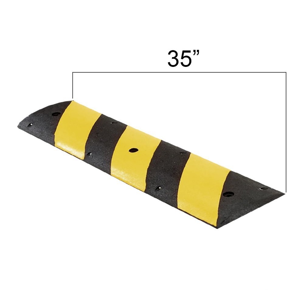 Roadshark 35" Rubber Speed Bump w/ Hardware