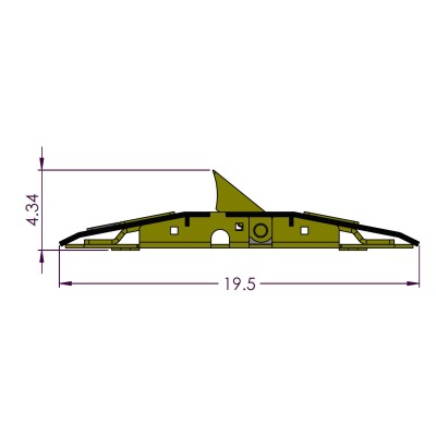 Road Shark Surface-Mount 48" Traffic Spikes (Textured Black)